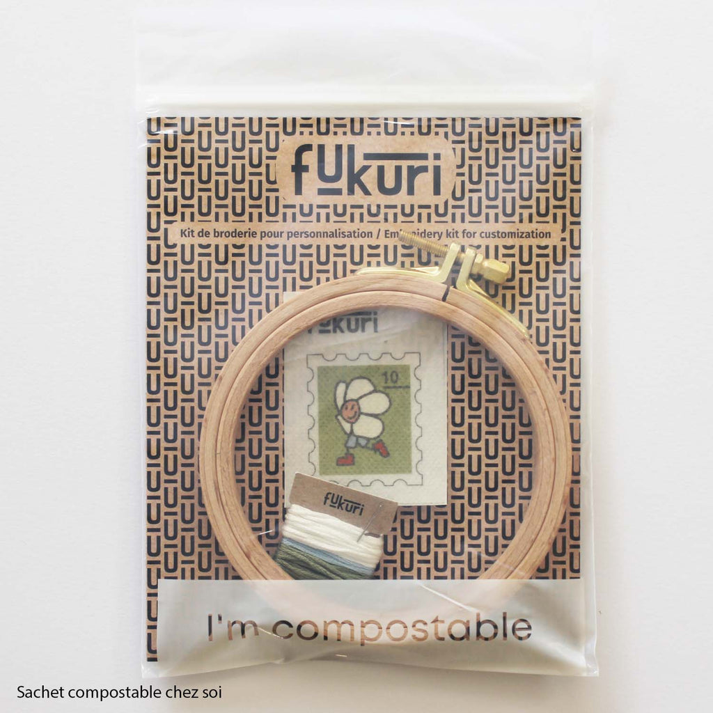 Kit Broderie - Timbre fleur – Fukuri